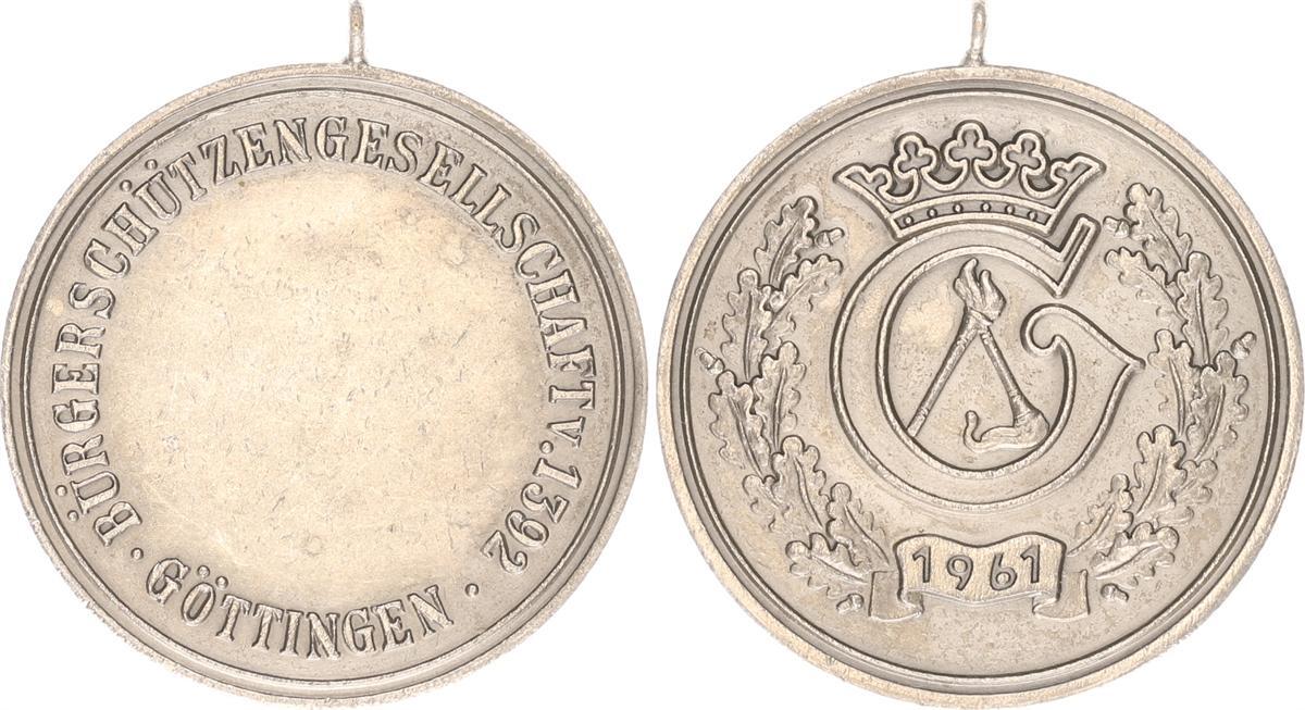 Bundesrepublik Deutschland/Göttingen Silbermedaille Bürger-Schützen ...