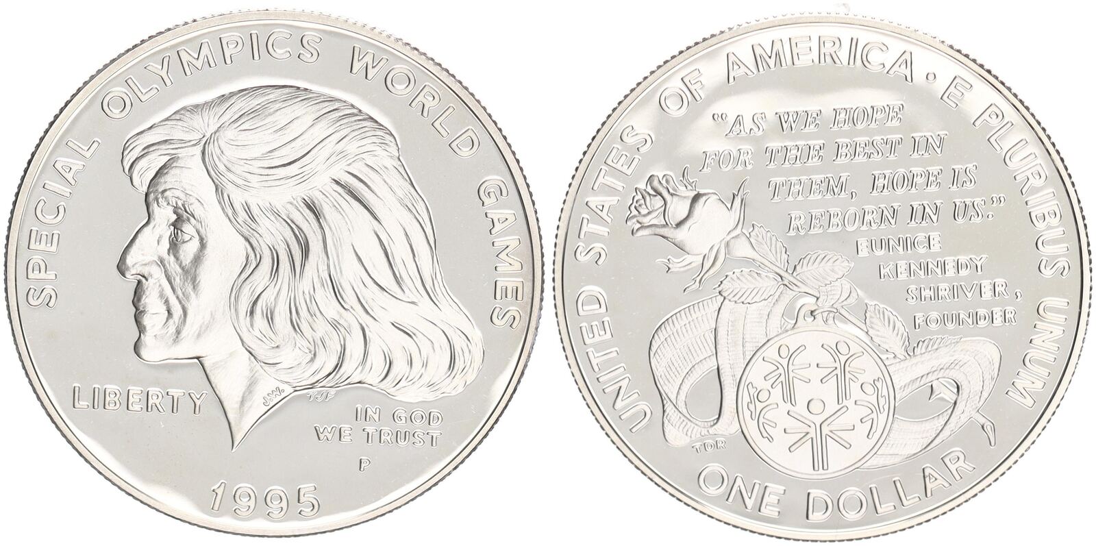 USA 1 Dollar 1995 Special Olympics World Games PP | MA-Shops