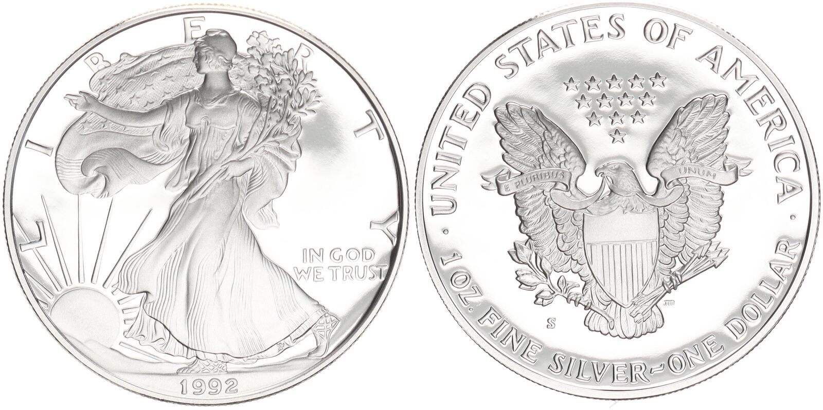 USA 1 Dollar 1992 American Eagle - Liberty 1oz PP | MA-Shops