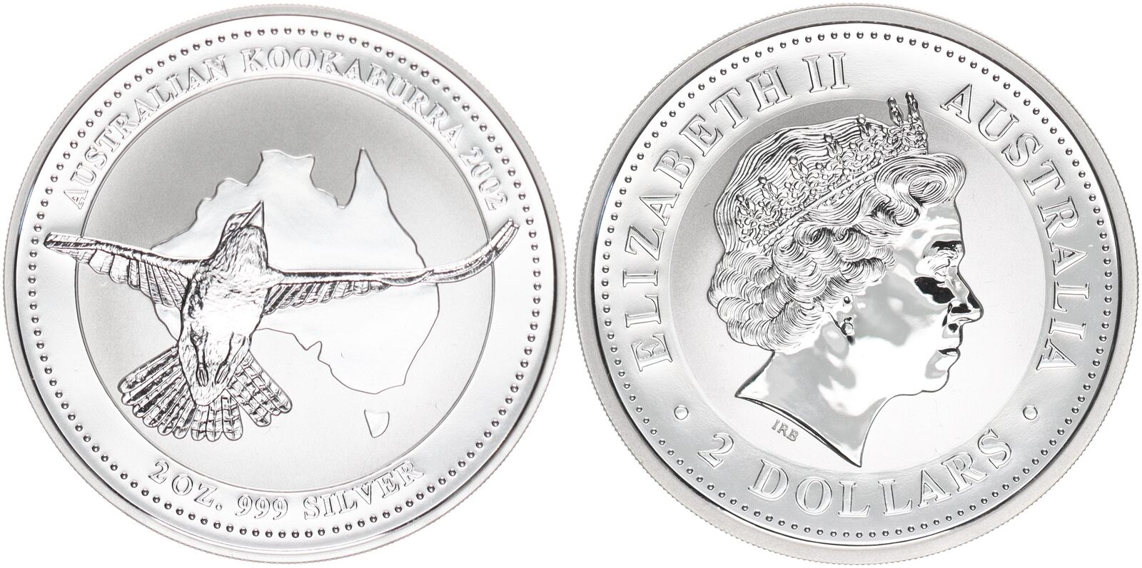 Australien 2 Dollar 2002 Kookaburra 2oz St | MA-Shops