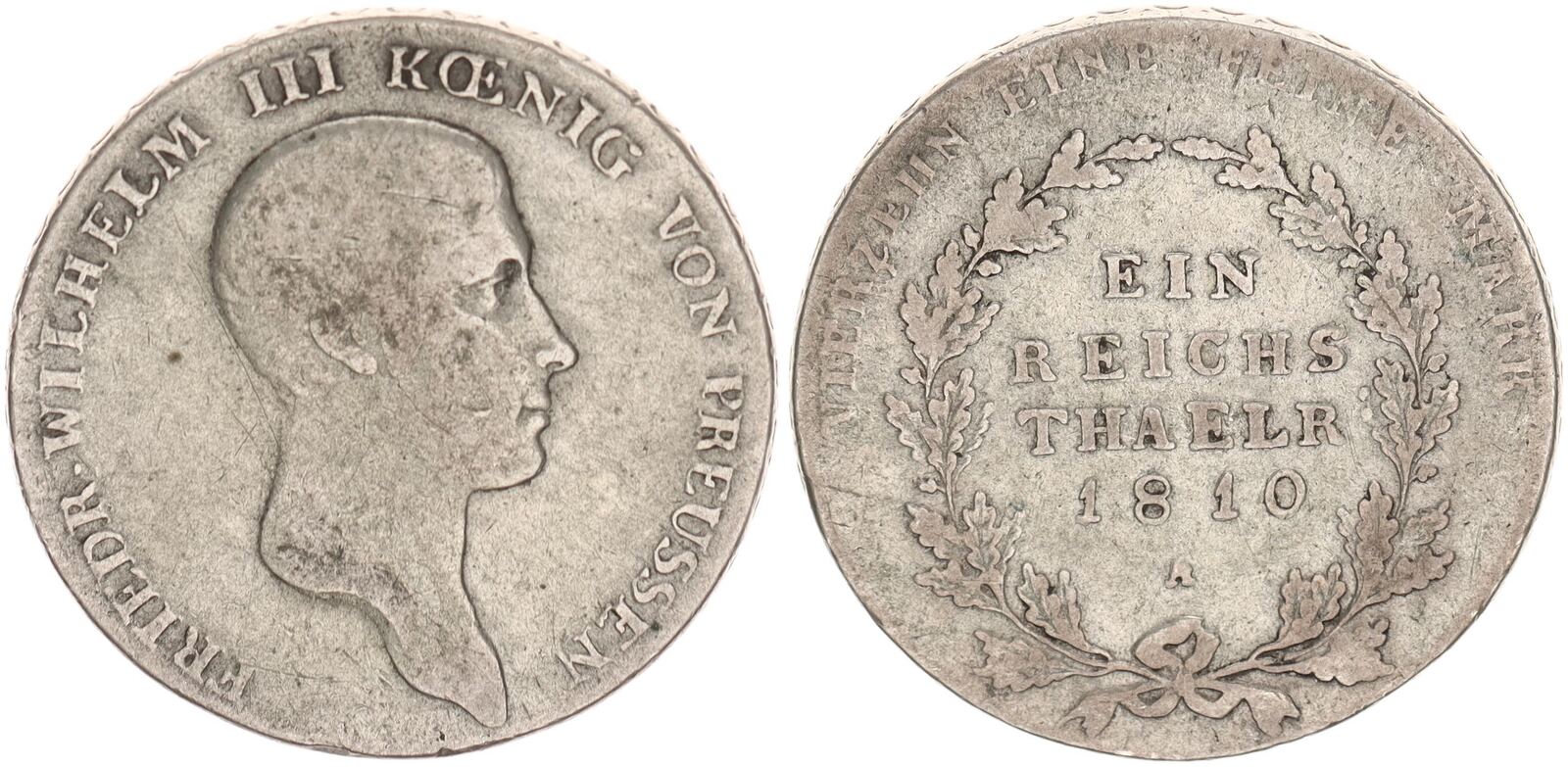 Preußen 1 Taler 1810A Friedrich Wilhelm III. s-ss | MA-Shops