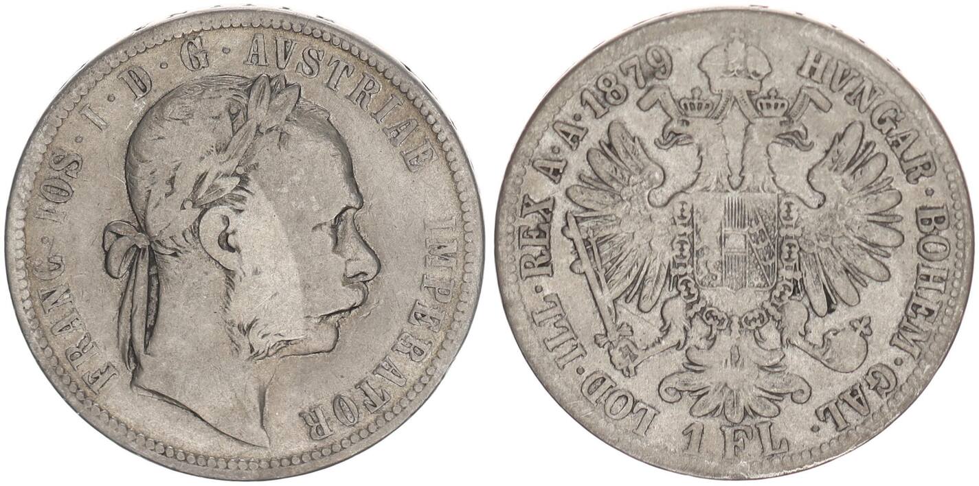 Österreich-Ungarn 1 Forint 1879 Franz-Joseph s-ss | MA-Shops