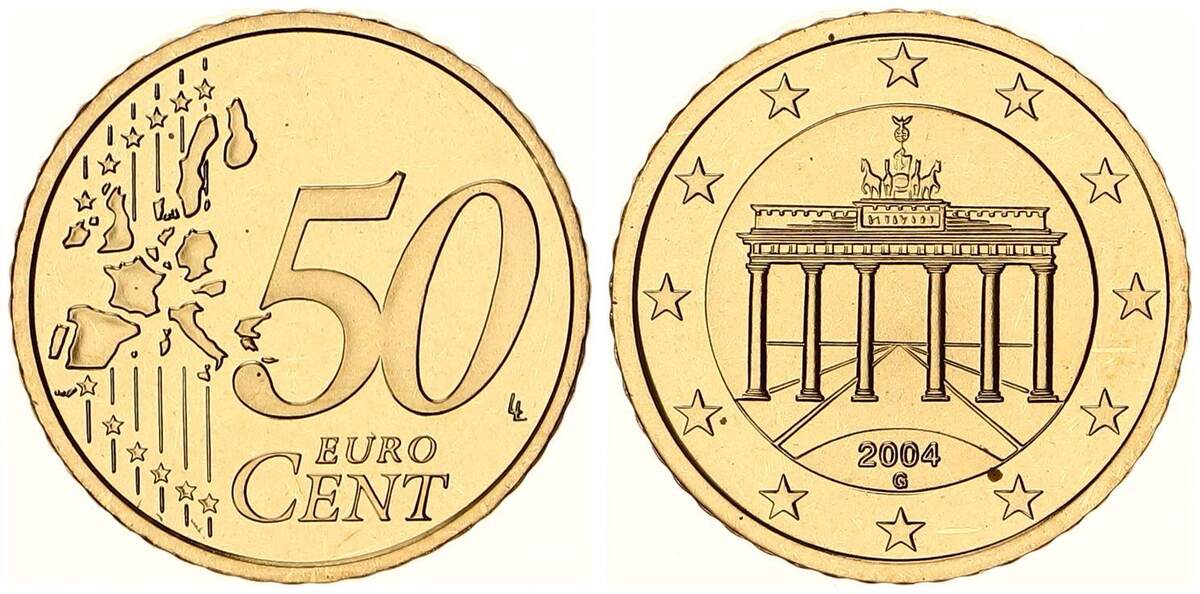 Deutschland 50 Cent 2004 G PP Polierte Platte | MA-Shops