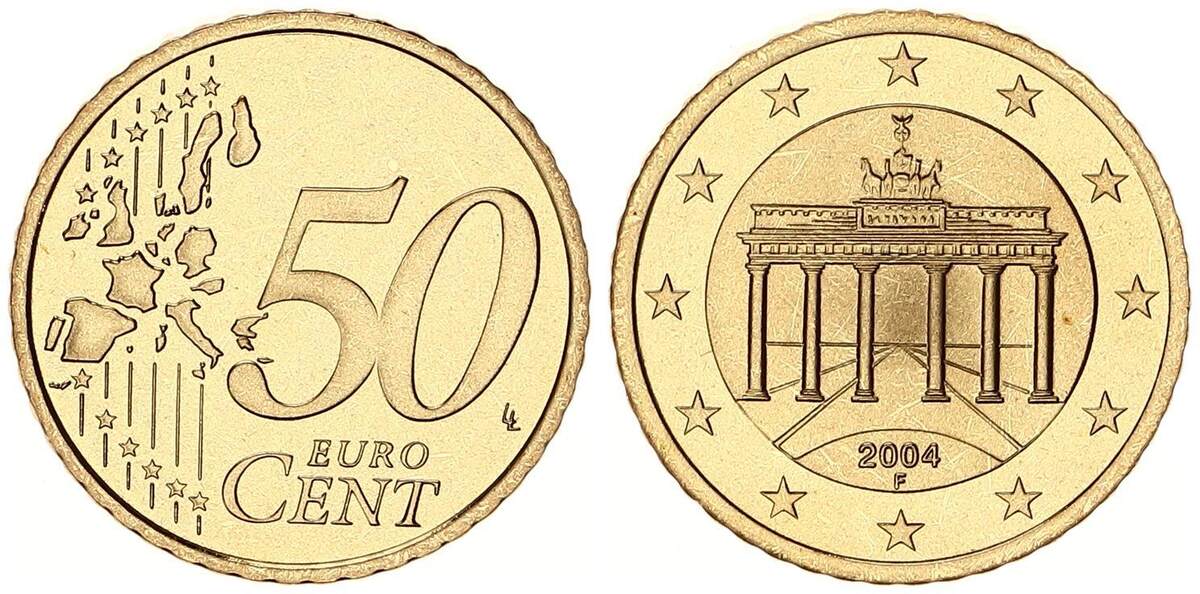 Deutschland 50 Cent 2004 F PP Polierte Platte | MA-Shops