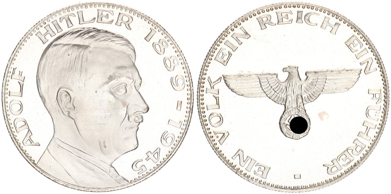 3. Reich Adolf Hitler Medaille Ein Volk, ein Reich, ein Führer 1889 ...