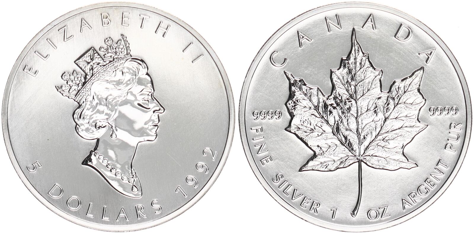 Kanada 5 Dollar 1992 Maple Leaf St | MA-Shops