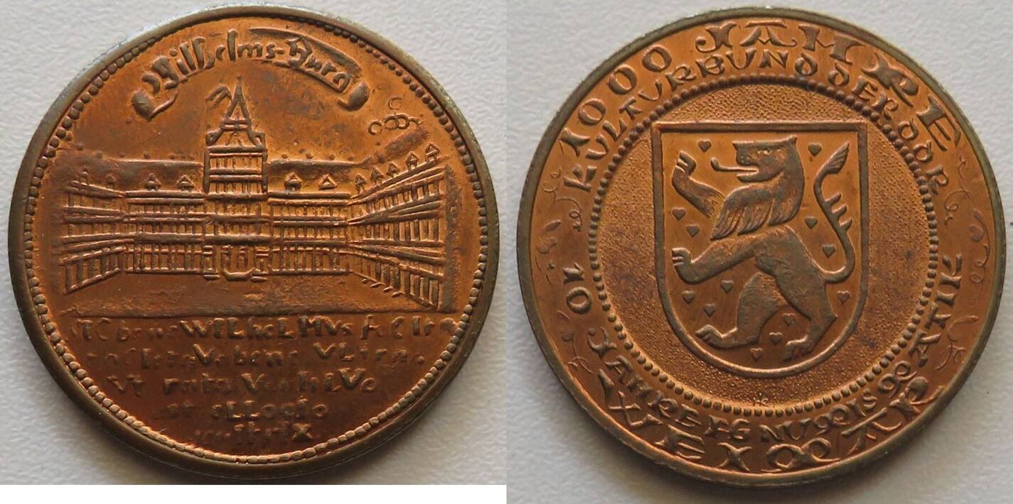 Helmut König Kupfermedaille 1976 10 Jahre Fachgruppe Numismatik Weimar ...