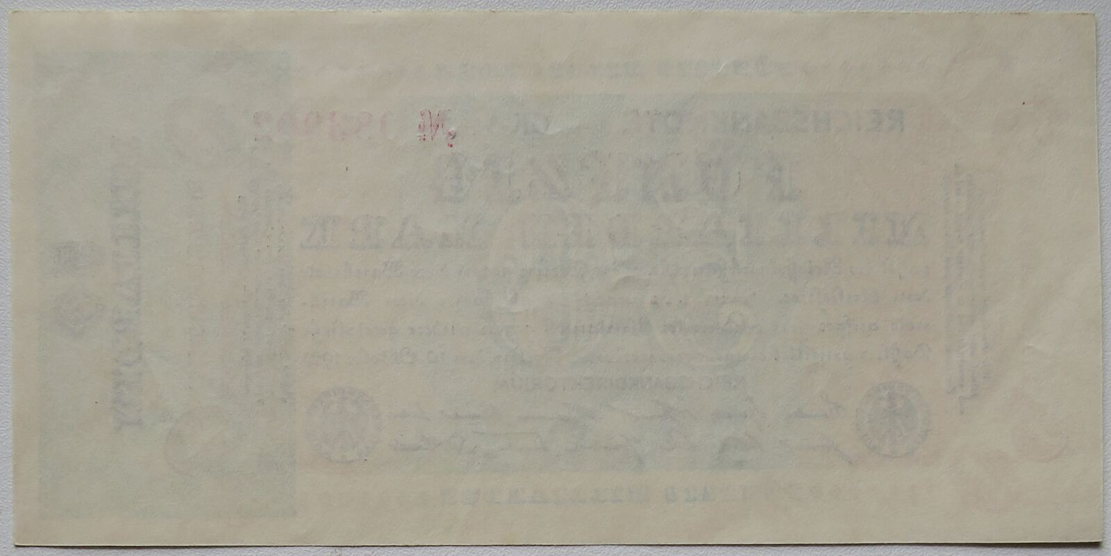Dt. Reich 50 Milliarden Mark 1923 Wasserzeichen Hakensterne fast ...