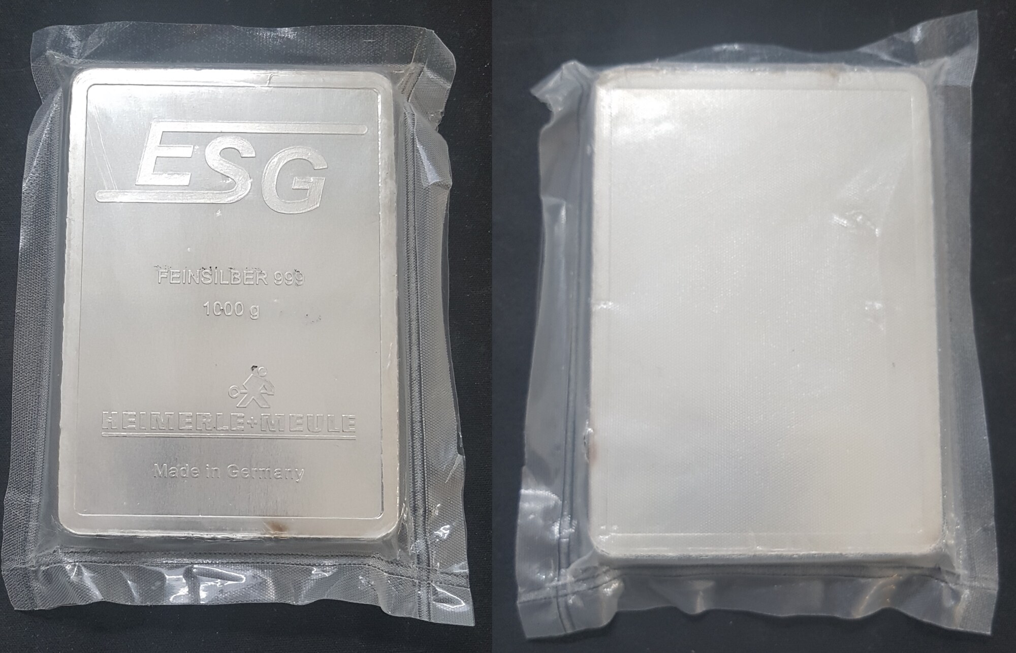 BRD Silberbarren 1kg ESG Heimerle + Meule St eingeschweißt | MA-Shops