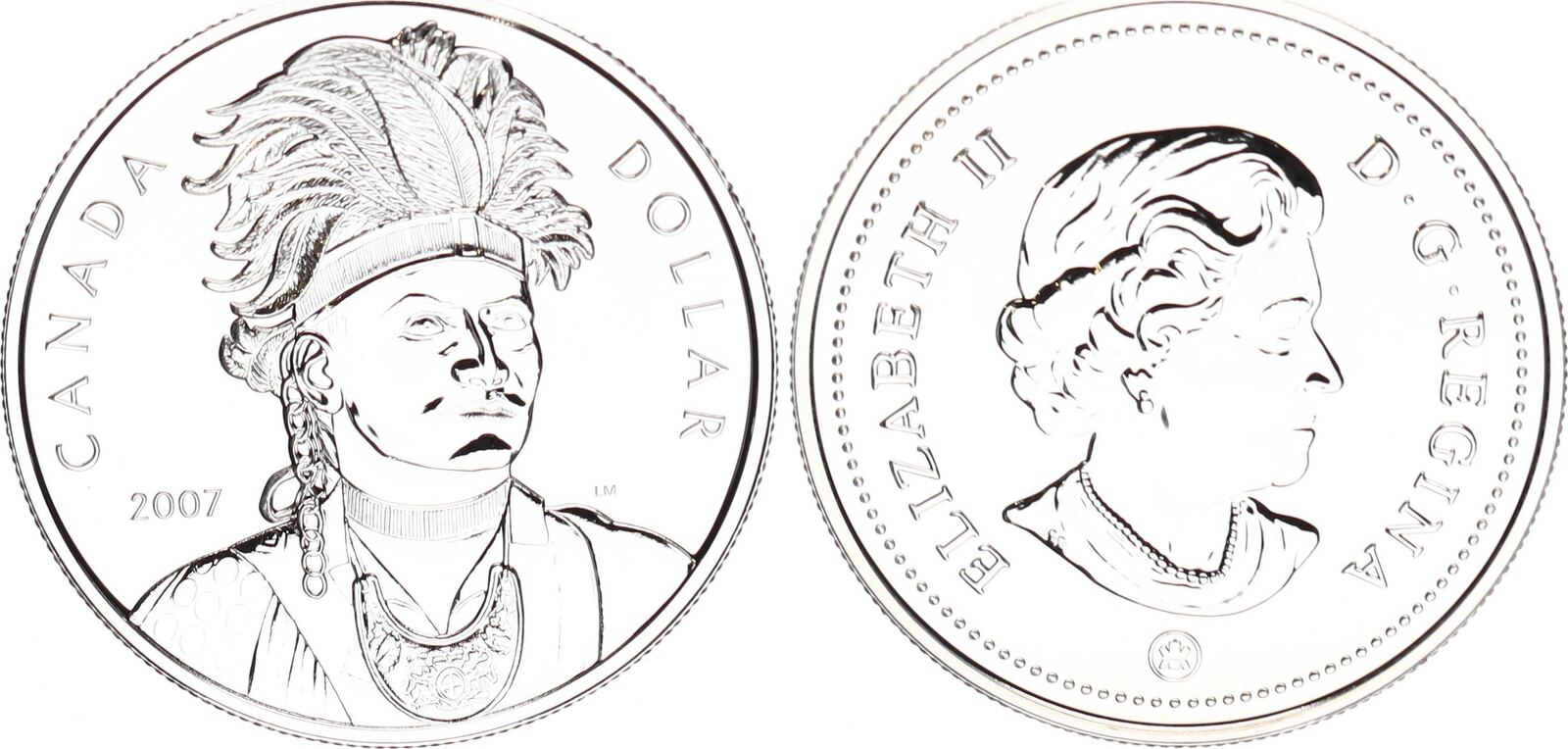 Kanada 1 Dollar 2007 Joseph Brant Silber PP | MA-Shops