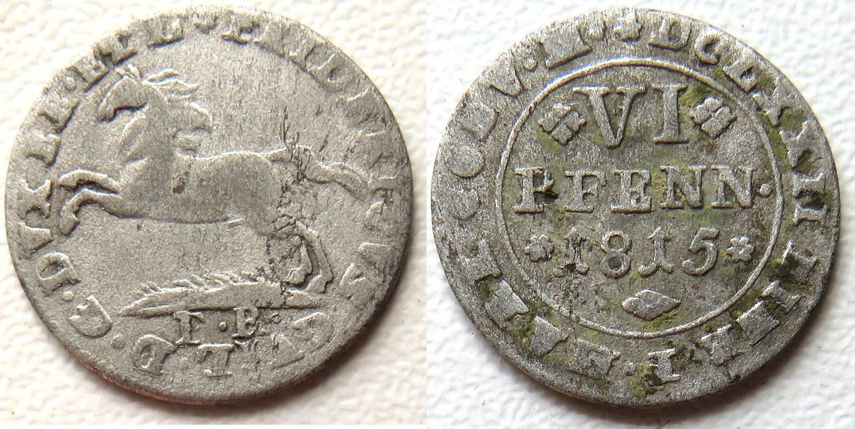 Braunschweig-Wolfenbüttel 6 Pfennig 1815 FB Friedrich Wilhelm (1806 ...