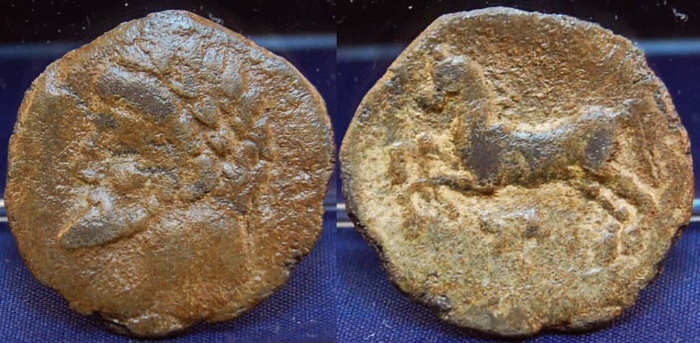 Antikes Griechenland/Nordafrika Numidien Numidien AE 27 Masinissa oder ...