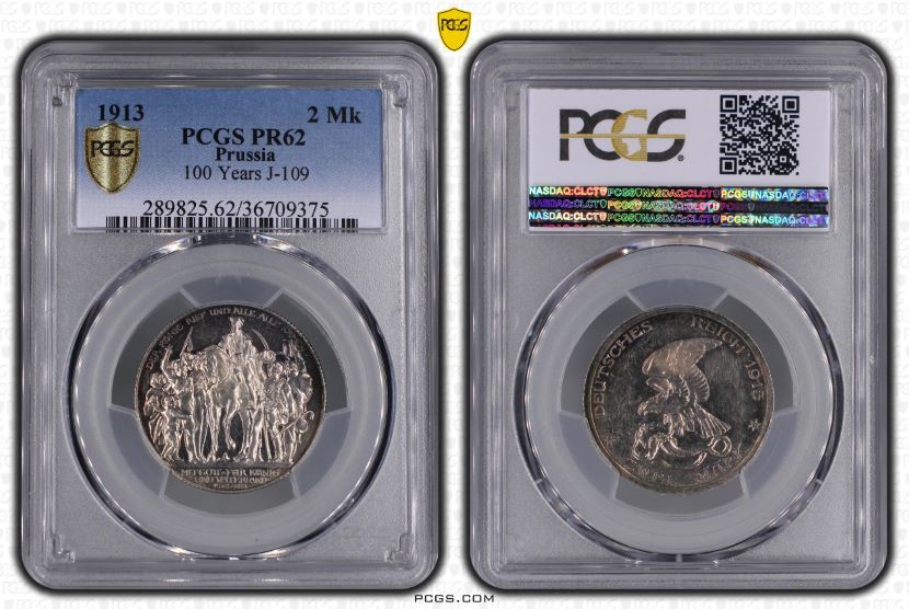 Prussia 2 Mk Preußen 2 Mark 1913 der König rief leicht berieben, PP ...