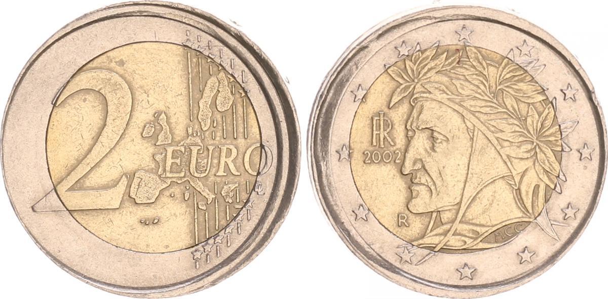 2002 R Italien 2 Euro Fehlpr gung 5 10 Dezentriert Ss vz MA Shops