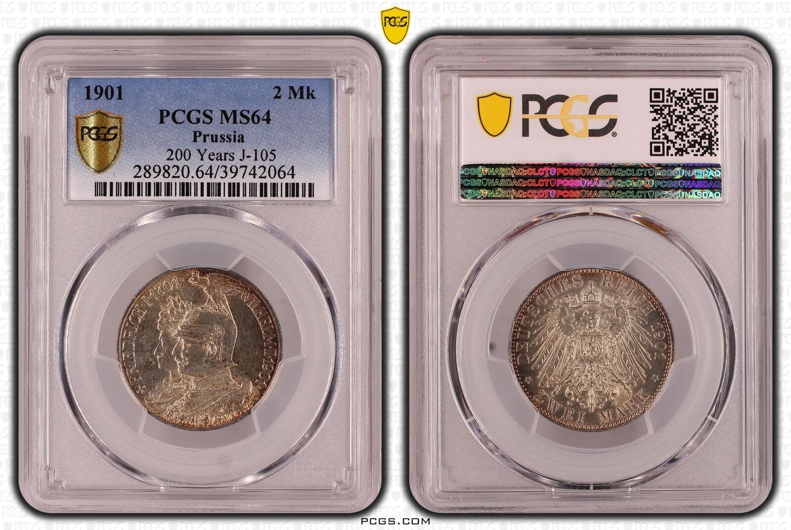 Prussia - Preussen - Kaiserreich Kaiserreich 2 Mark 1901 A 200 Jahre ...