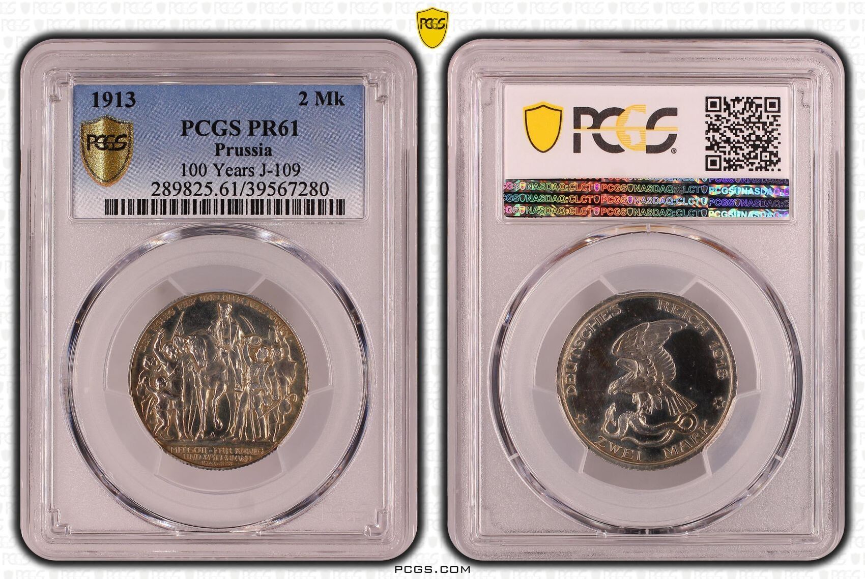 Prussia - Preussen - Kaiserreich 2 Mark Preußen 1913 A Berlin Mint 100 ...