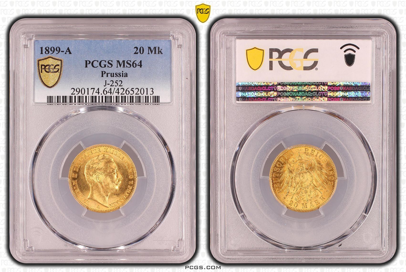 Preussen - Deutsches Kaiserreich 1899 A Preußen 20 Mark Gold Kaiser ...