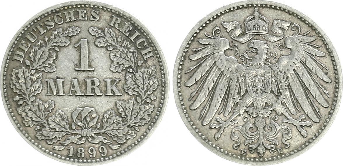 Deutschland / Kaiserreich 1 Mark 1899 E ss, sehr schön | MA-Shops