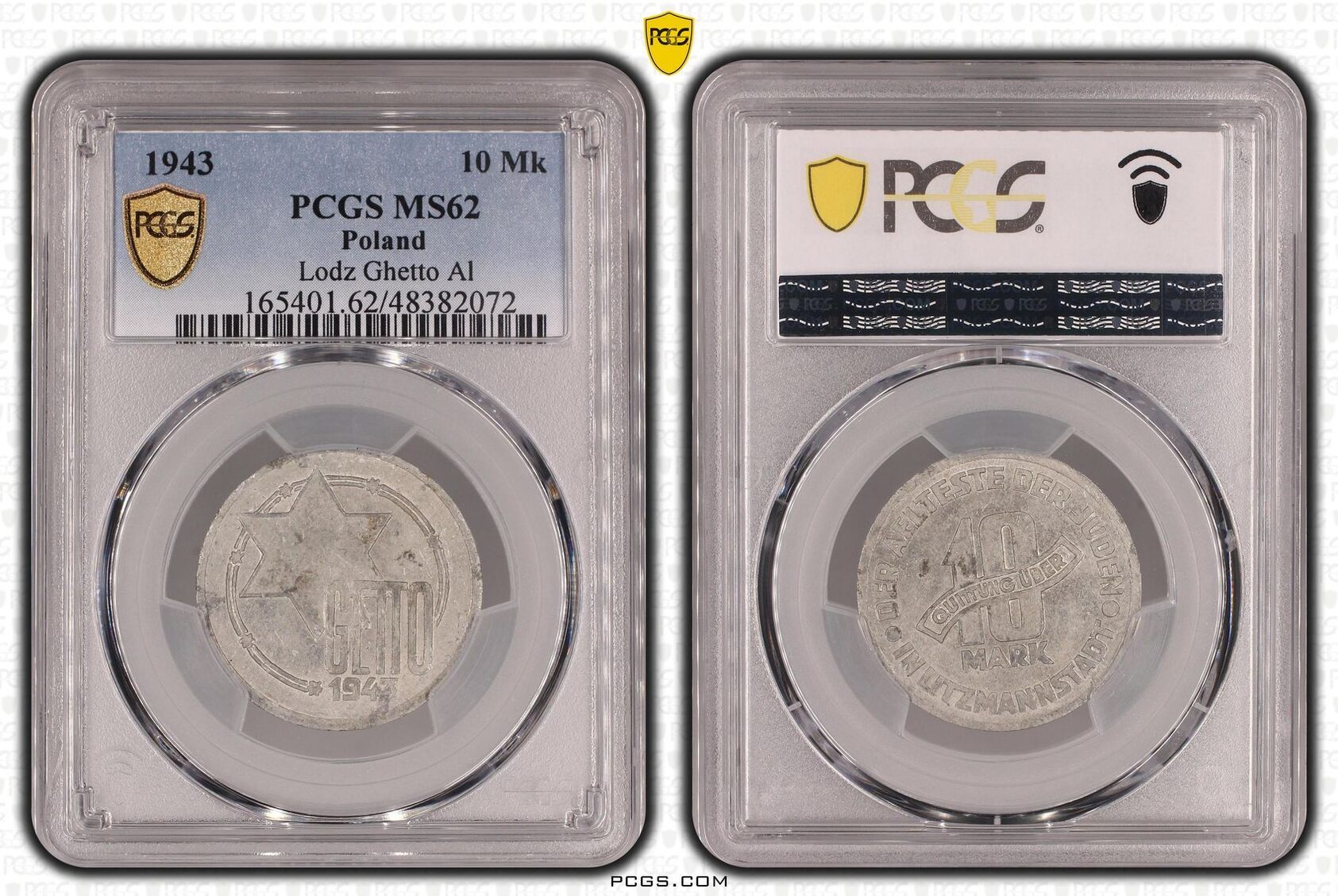 Poland 10 Mark 1943 Getto Litzmannstadt MS62 | MA-Shops