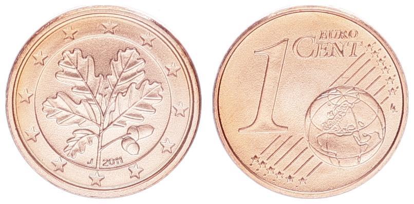 Deutschland 1 Cent 2011 J prägefrisch | MA-Shops