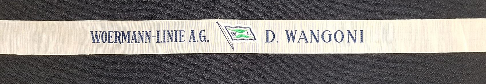 Mützenband D. Wangoni D.O.A.L 1921 Kaiserreich Mützenband 95,5cm D ...