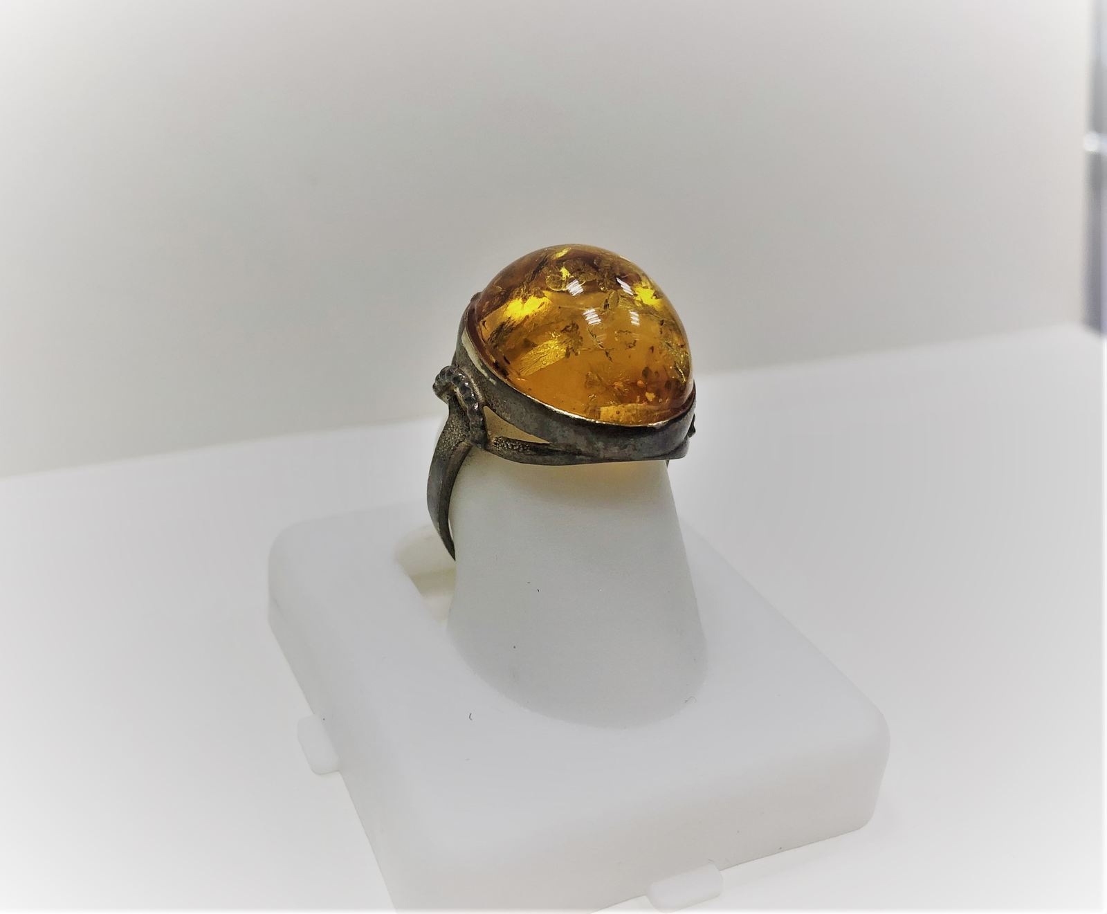 Deutschland / Bernstein Bernsteinring Bernstein Ring, Silber 925, 4,37g ...