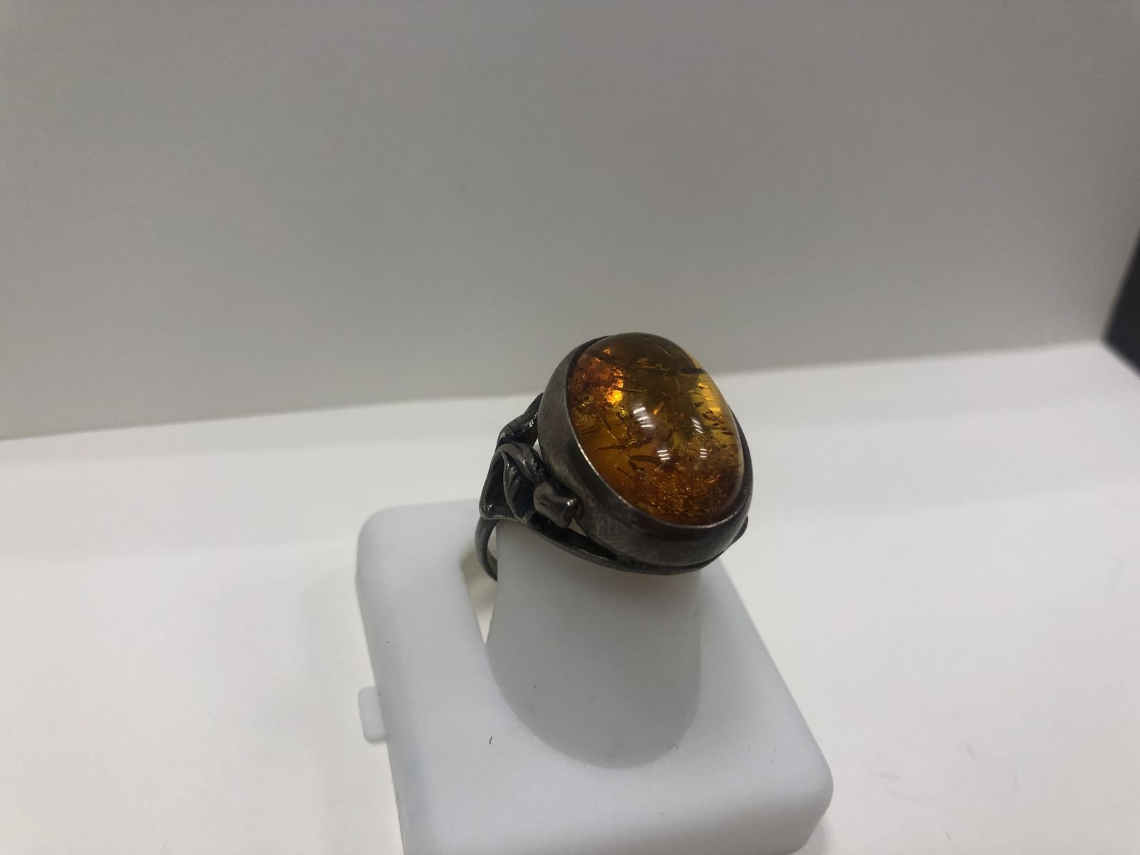 Deutschland / Bernstein Bernsteinring Bernstein Ring, Silber 925, 7,09g ...