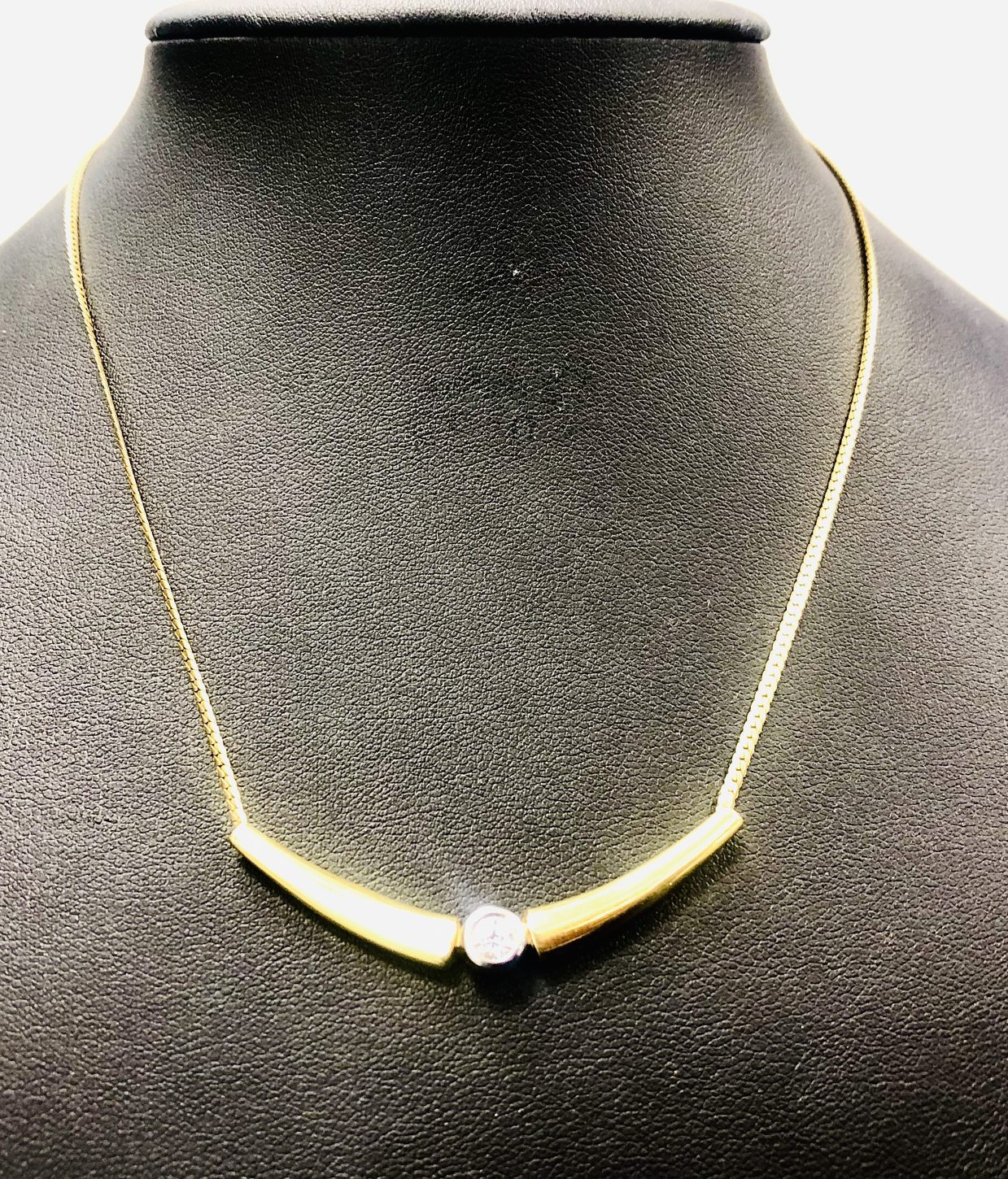 Deutschland / Gold 333 Kette Gold 333, mit Stein, 5,91g, 40cm lang sehr ...