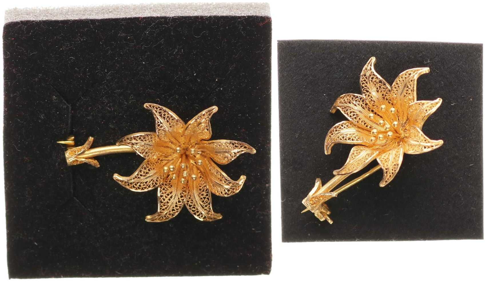 Brosche gold 750, 4,9g, ca. 3,5cm groß | MA-Shops