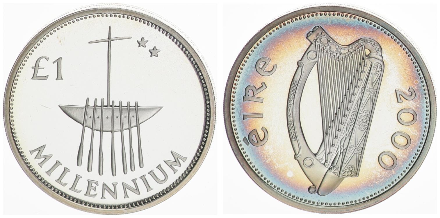 1 Pund 2000 Irland 1 Pfund Millennium PP In Kapsel MA Shops 1 Pund 2000 Irland 1 Pfund Millennium PP In Kapsel MA Shops