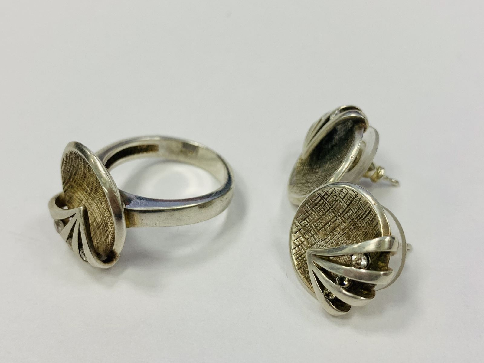 Ring, Ohrringe, Silber 925, 14,51g, Ringgröße 56 | MA-Shops