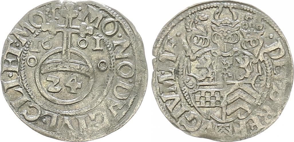 Deutschland / Grafschaft Ravensberg 1/24 Taler / Reichsgroschen 1601 1/ ...