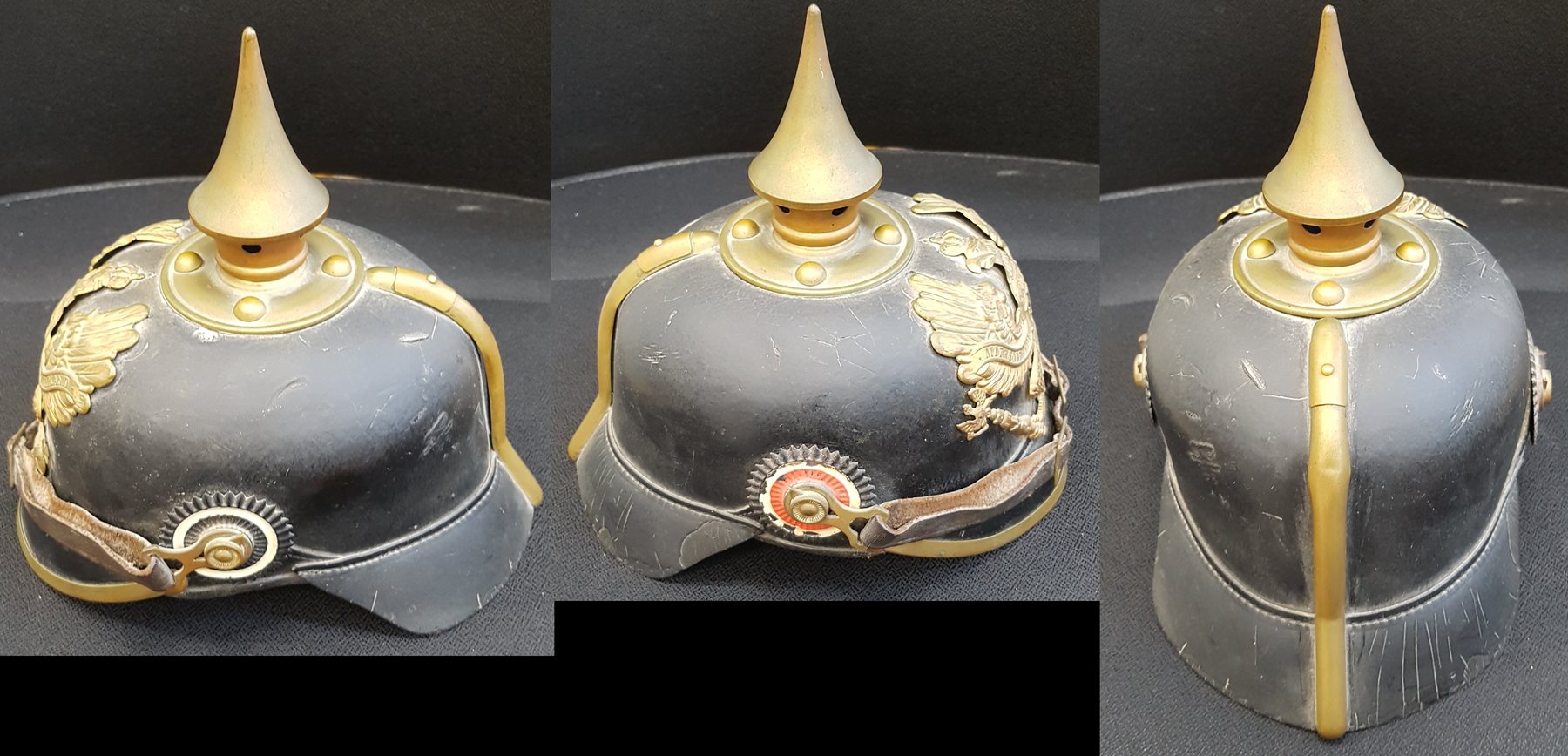 Deutschland / Preußen Helm für Mannschaften der Infanterie (Pickelhaube ...