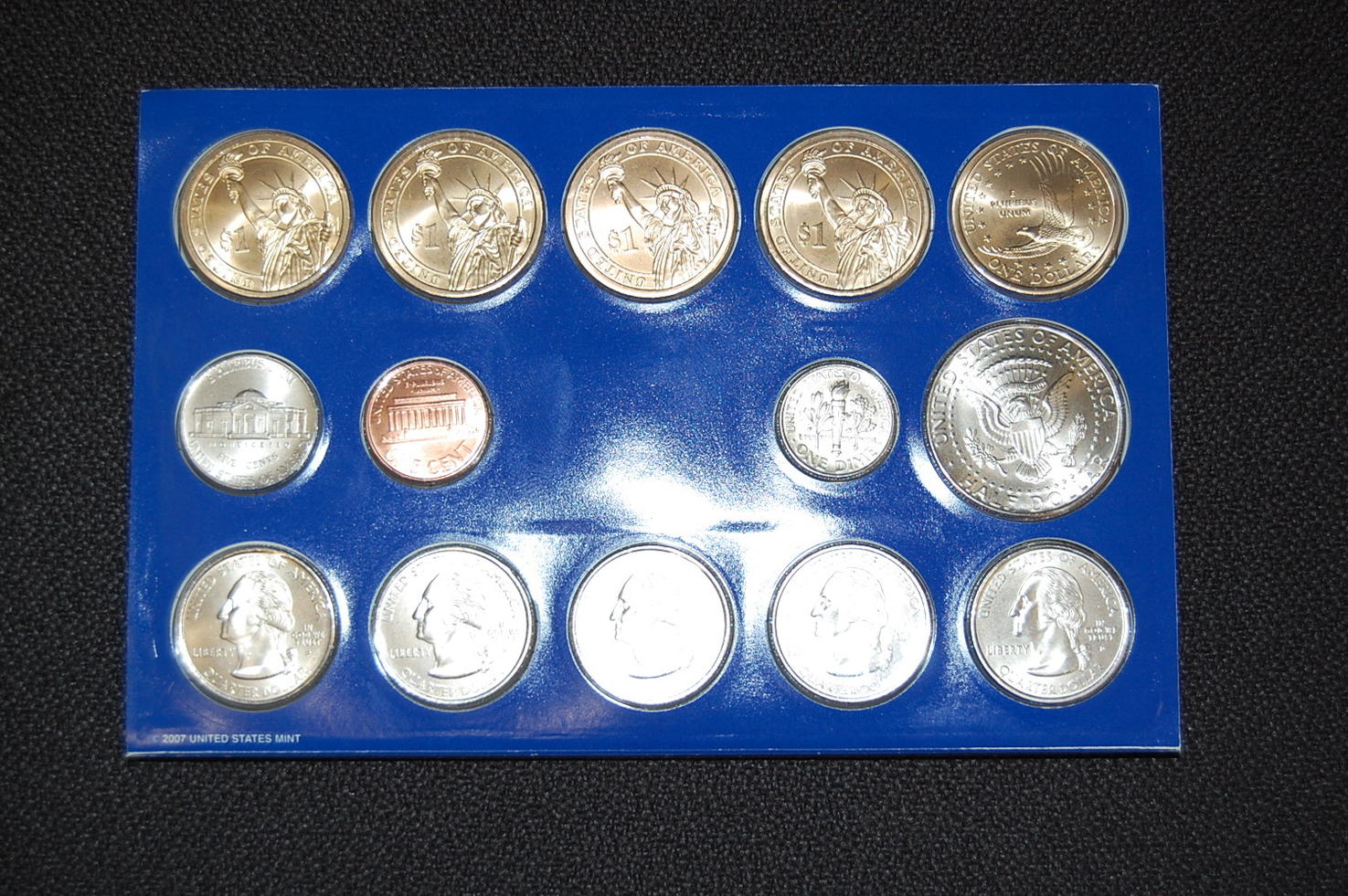 USA Münzsätze 2007 2007 Mint Set - All Original 28 Coin U.S. Mint Uncirculated Set Blister ...