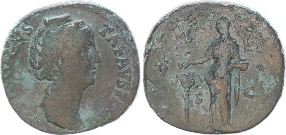 Antike / Römische Kaiserzeit / Faustina I Faustina I, gest. 141, Sesterz DIVA AVGVSTA FAUSTINA ...