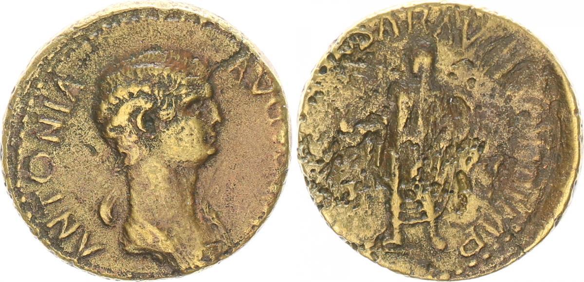 Antike / Römische Kaiserzeit / Antonia Minor Dupondius 39v.-36n.Chr ...