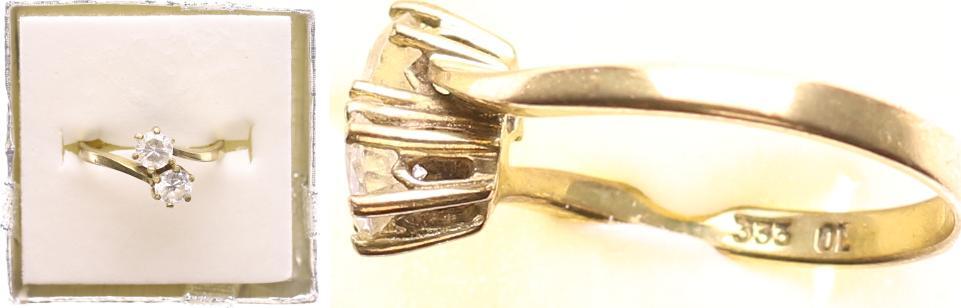 Ring, Gold 333, mit Zirkon, 2,7g, Ringgröße 56 | MA-Shops