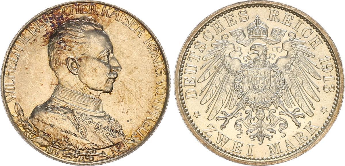 Prussia - Preussen - Deutsches Kaiserreich 1913-A Preussen 2 Mark 1913 ...