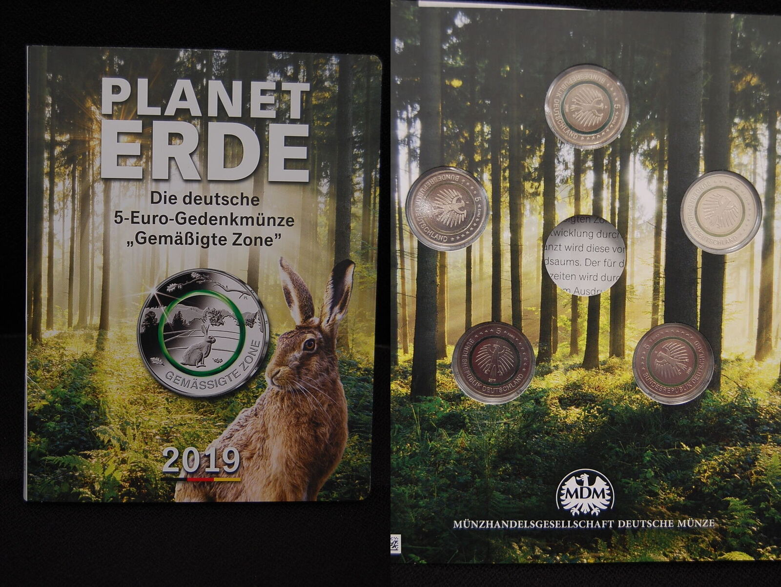 Deutschland / Eurowährung Planet Erde Gemäßigte Zone 2019 ADFGJ Planet ...