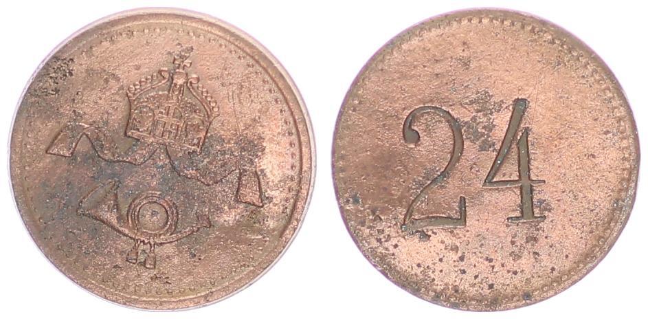 Kolonien / Deutsch-Ostafrika Postmarke mit Kontrollziffer ca. 1900 ...