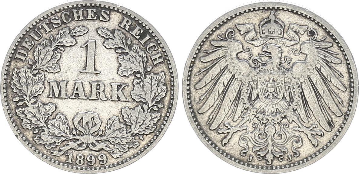 Deutsches Kaiserreich 1 Mark 1899 J ss | MA-Shops