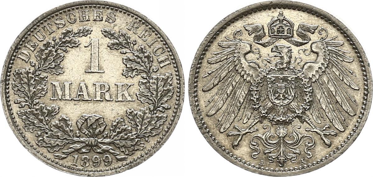 Deutsches Kaiserreich 1 Mark 1899 A vz+ | MA-Shops