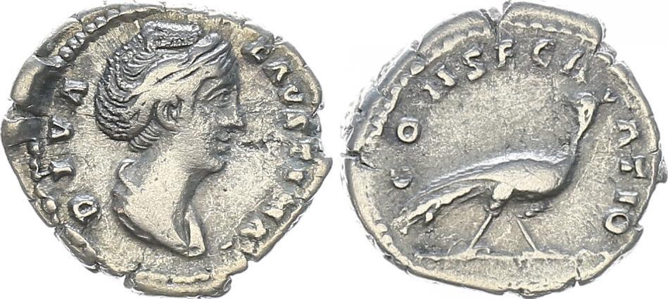 Antike - Römische Kaiserzeit Denar Faustina Major (bis 141) Silber (Ex. Sammlung Schacht) ss ...