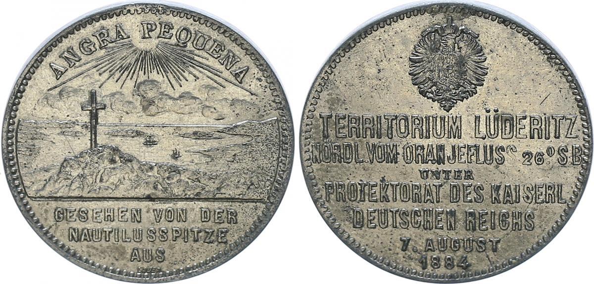 Deutsches Kaiserreich - Kolonien - Lüderitzbucht Medaille Lüderitzbucht ...