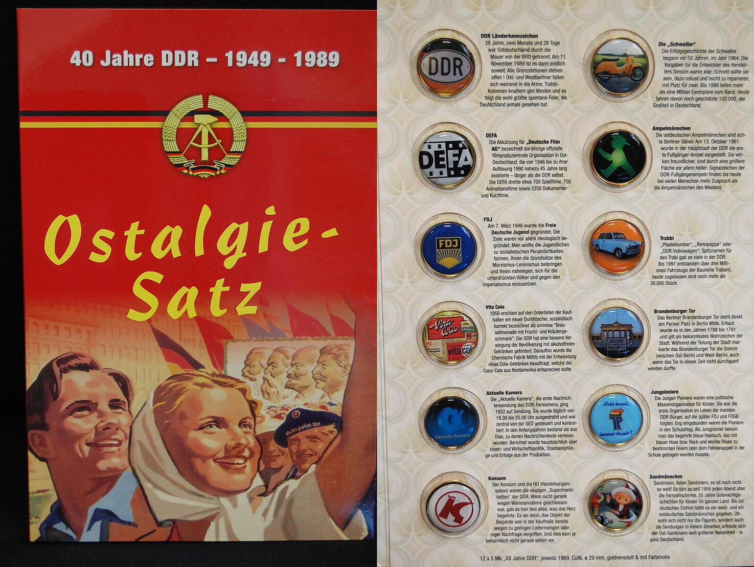 Deutschland / DDR 40 Jahre DDR Ostalgiesatz 1989 40 Jahre DDR 1949 ...