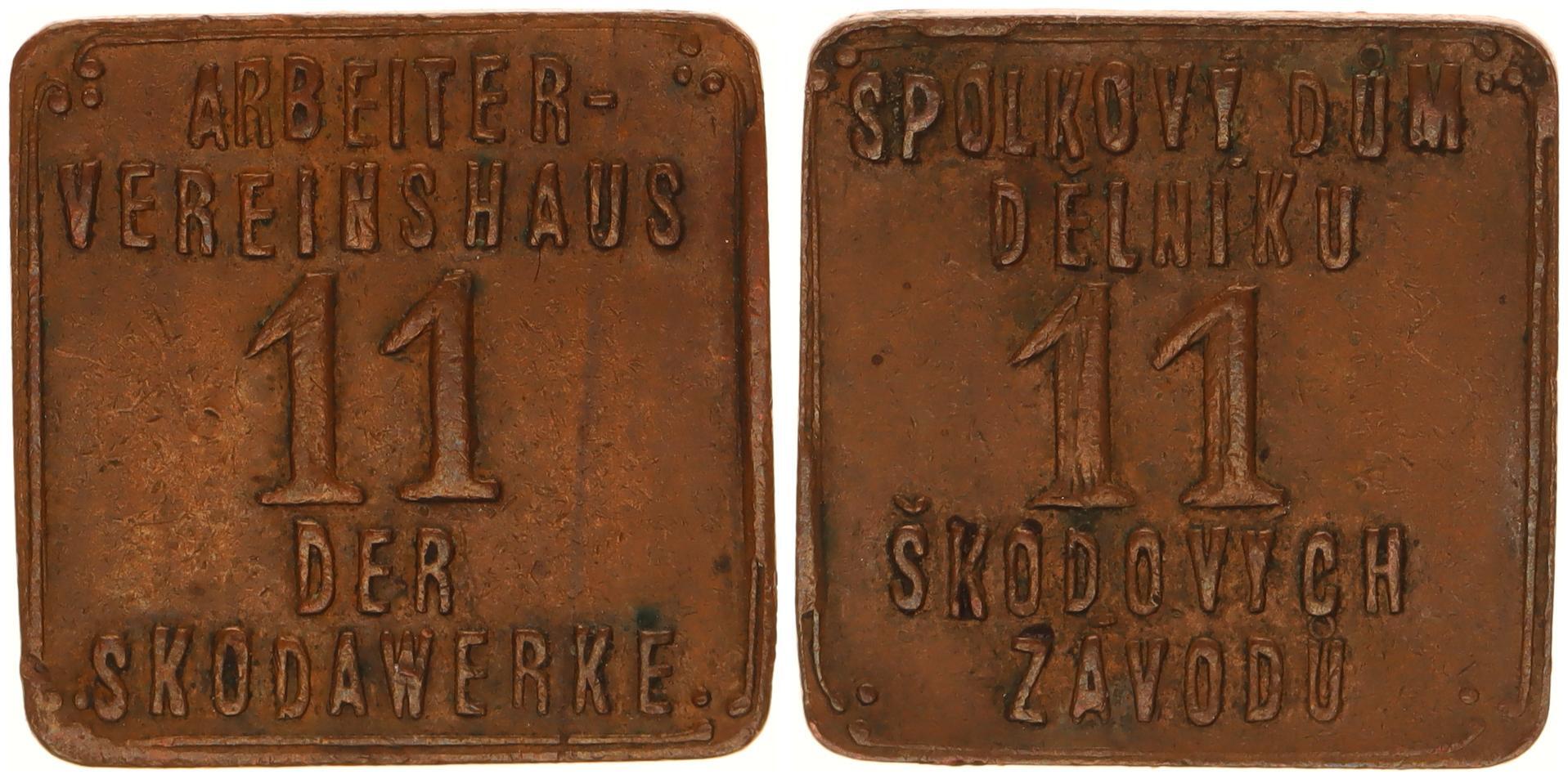 Plzen, Tschechien 11 Pfennig ohne Jahr Plzen / Tschechien ...
