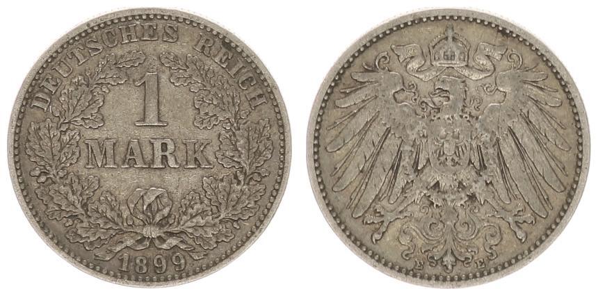Deutsches Kaiserreich 1 Mark 1899 E ss | MA-Shops