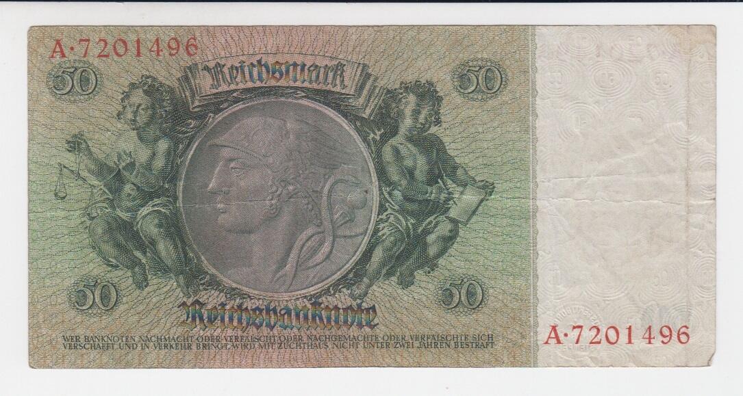 Deutschland 50 Reichsmark Reichsbanknote 30.März 1933 50 Reichsmark ...