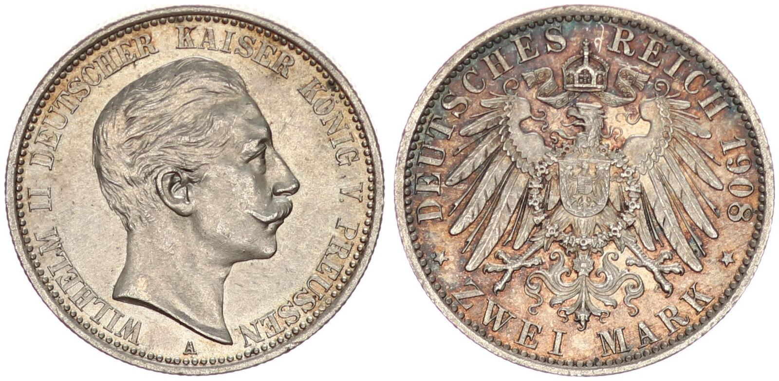 Deutsches Kaiserreich - Preußen Preußen 2 Mark 1908 A - Kaiser Wilhelm ...