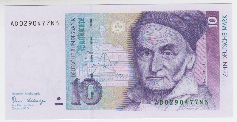 Deutschland 10 DM Banknote 1989 kassenfrisch | MA-Shops